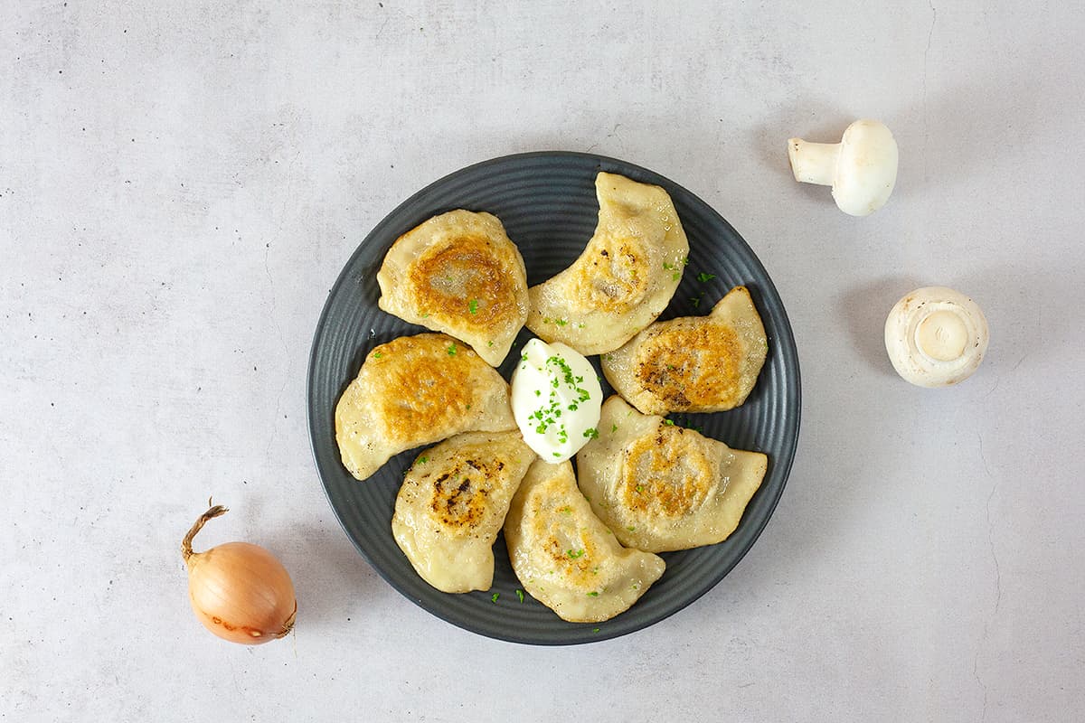 Pierogi - Polish dumplings with traditional filling