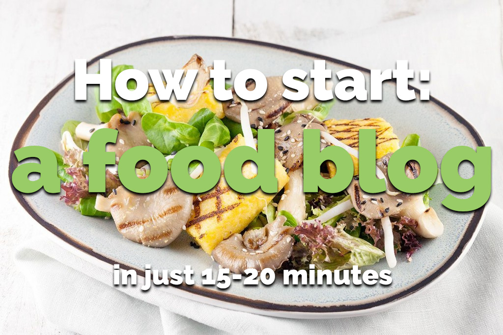 How to start a food blog