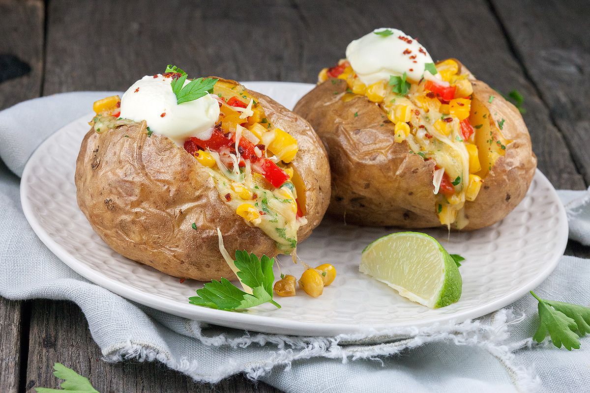 Mexican jacket potatoes